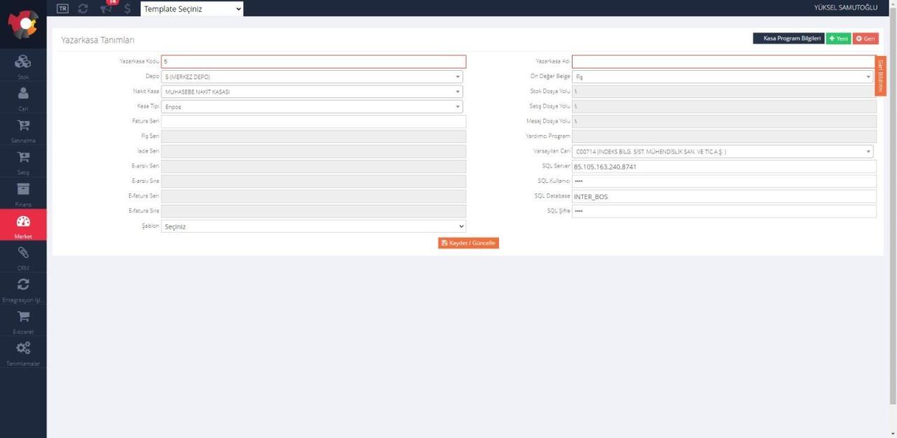Market Yönetimi - Barkod Basımı - Barkodlu Terazi - Tamsoft